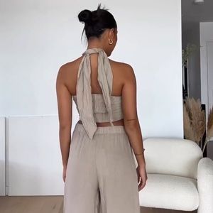 Zara | Tops | Nwt Zara Linen Halter Top | Poshmark